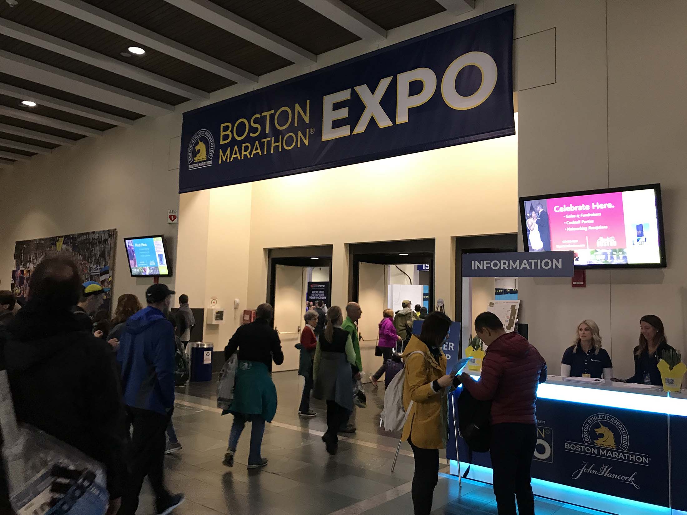 Boston marathon running route information