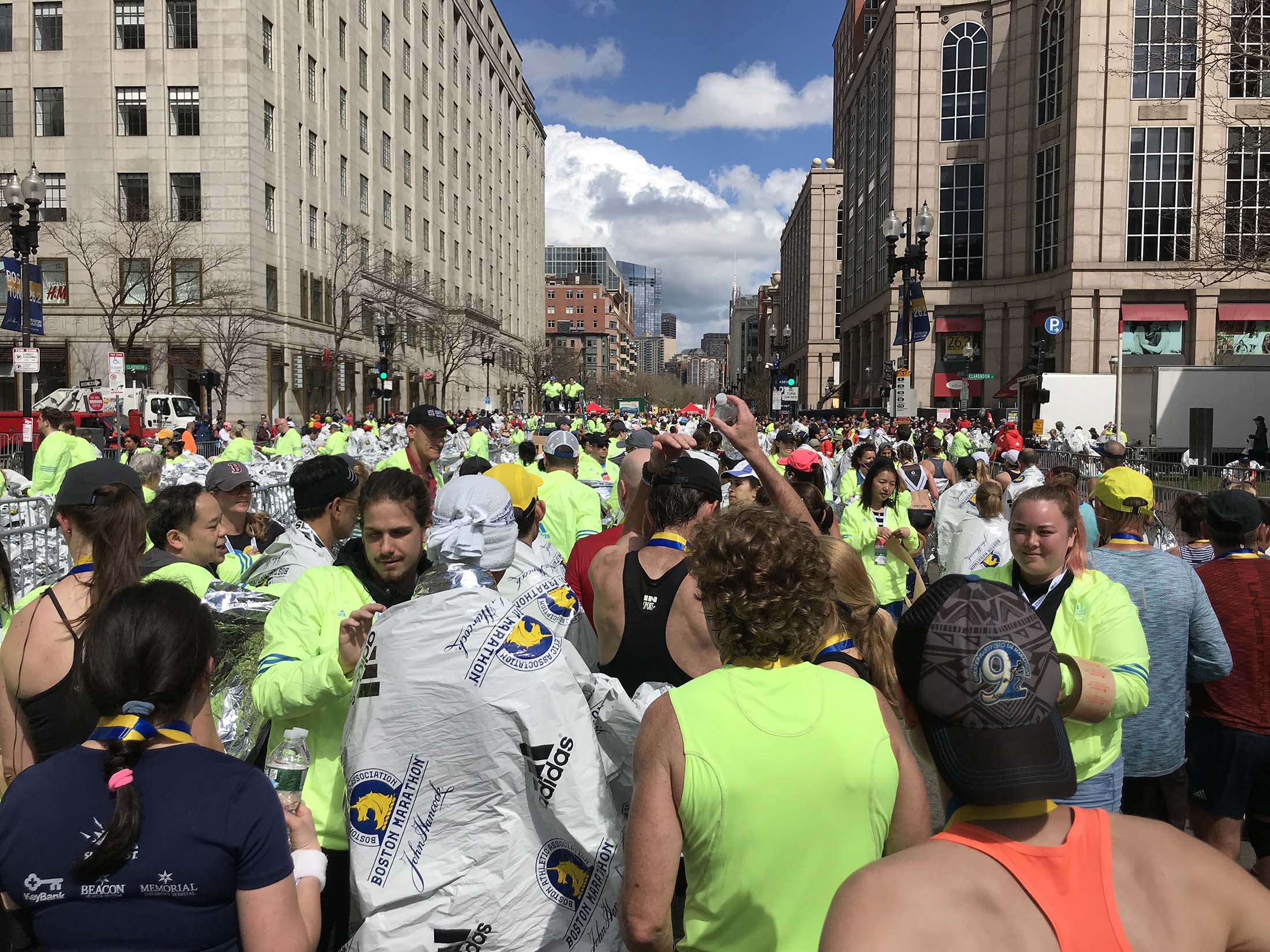 Boston marathon running route information