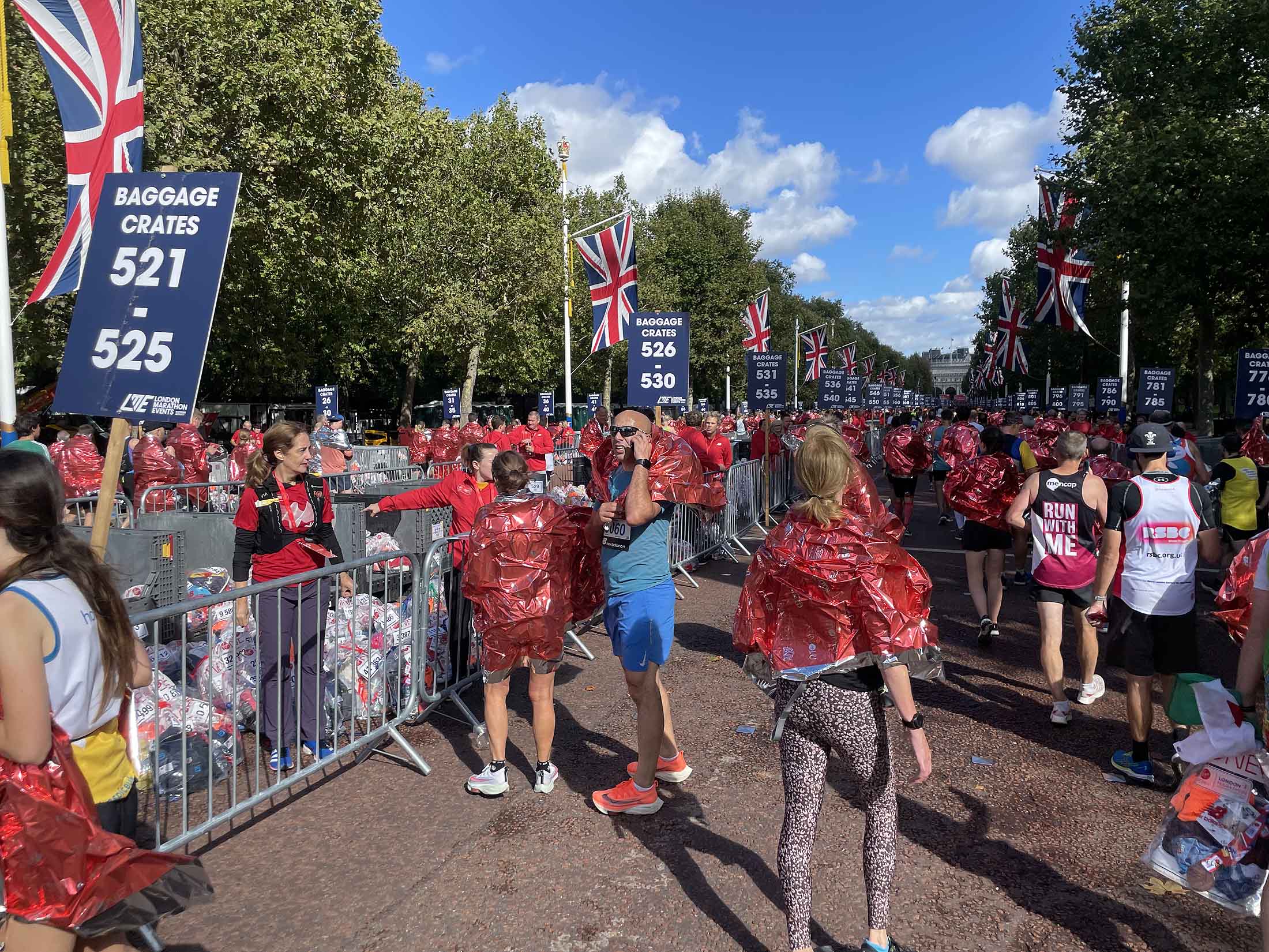 London marathon route information including elevation